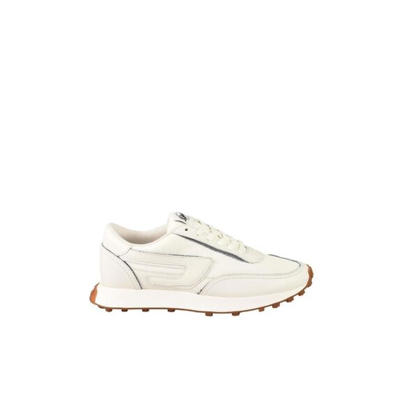 Diesel | Shoes | Diesel Laceup Sneakers With Mixed Fibres And Leather ...
